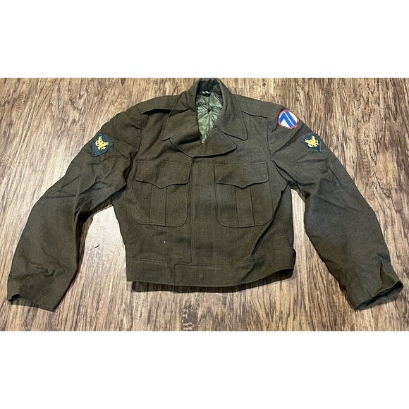 U.S. Army | Jackets & Coats | Vintage Ike Jacket Mens 38r Olive Drav ...